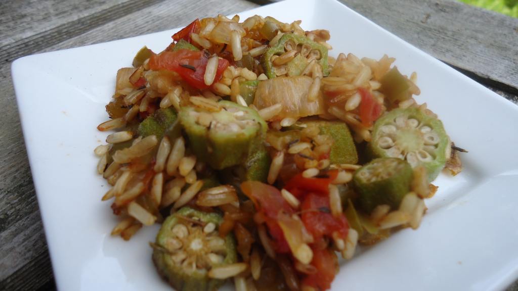 Skillet Okra and Rice Recipe - Food.com