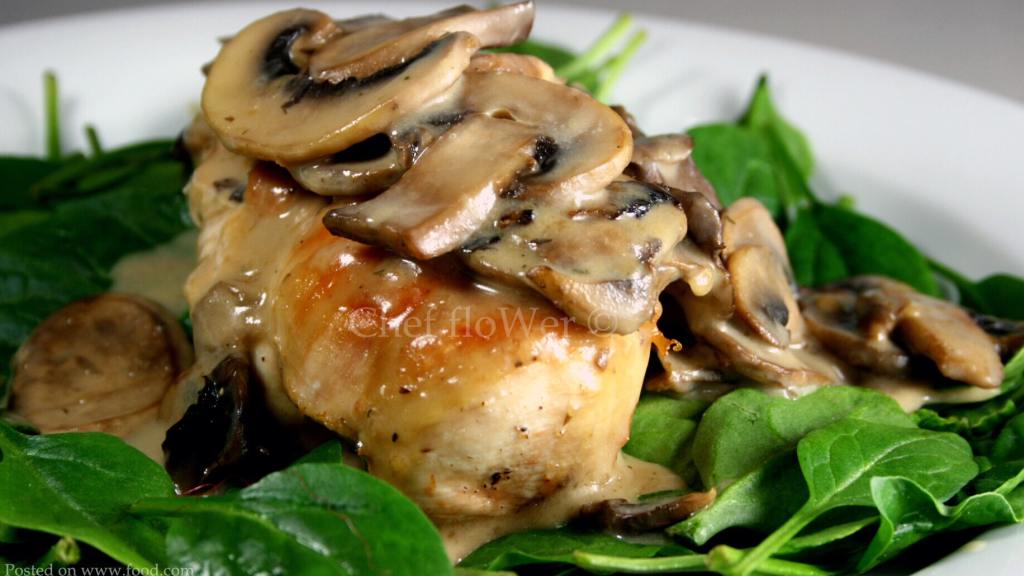 Chicken Breast With White Wine and Mushroom Cream Sauce Recipe - Food.com