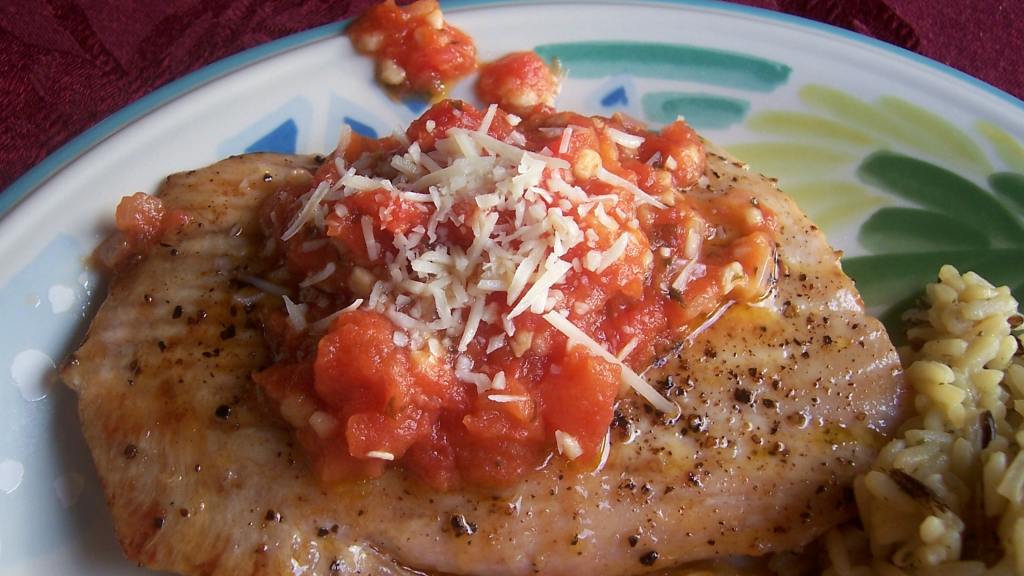 Seared Opah (Moonfish) With Vine-Ripe Tomato Garlic Butter Recipe ...