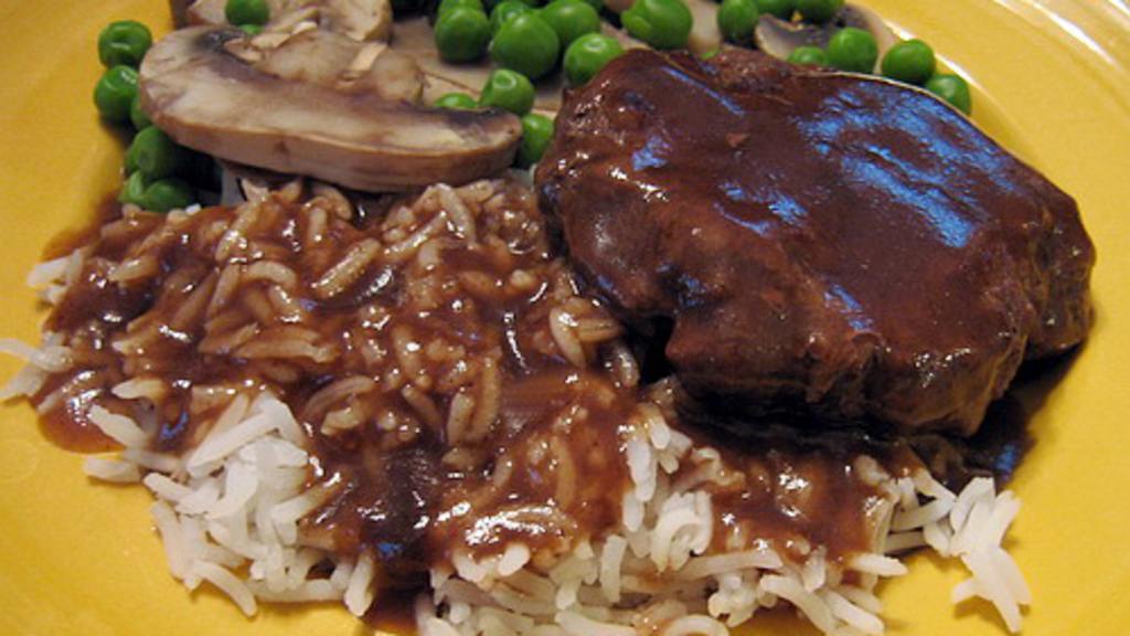 Easy Burgers With Rice & Gravy Recipe - Food.com