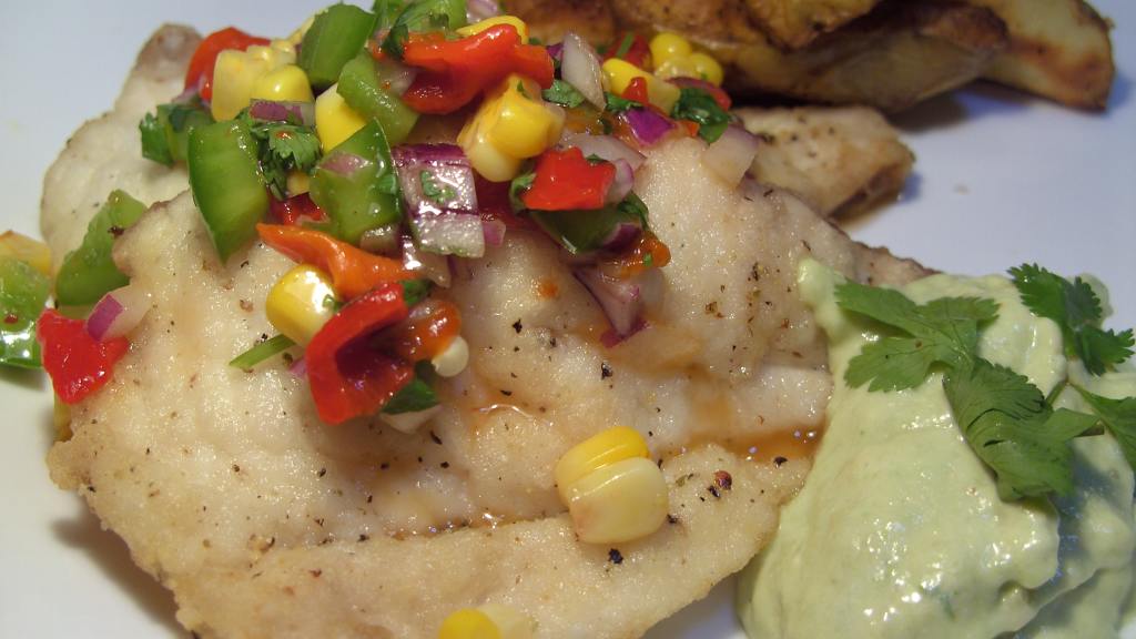 Grilled Fish With Salsa and an Avocado Sauce Recipe - Food.com