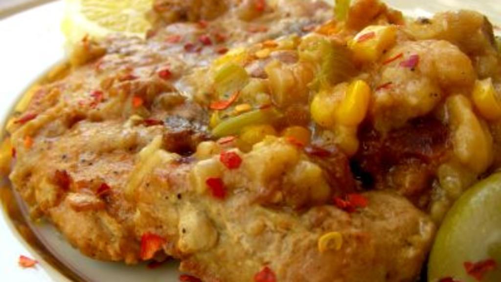 Corn Stuffed Pork Chops Recipe - Food.com