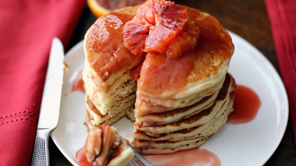 Pancakes With Blood Orange Honey Sauce Recipe - Food.com