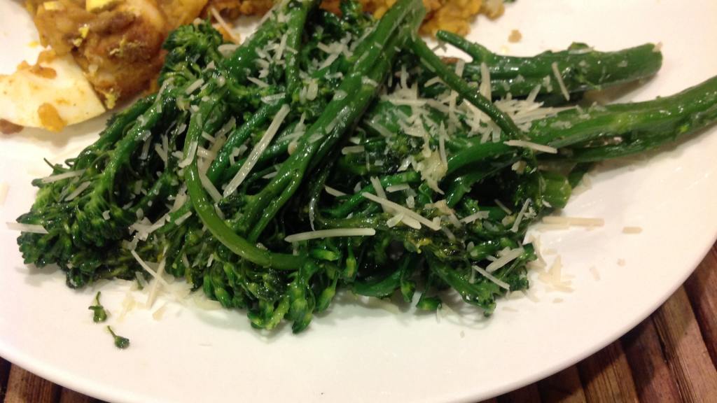 Sauteed Broccoli Rabe With Parmesan & Garlic Recipe - Food.com