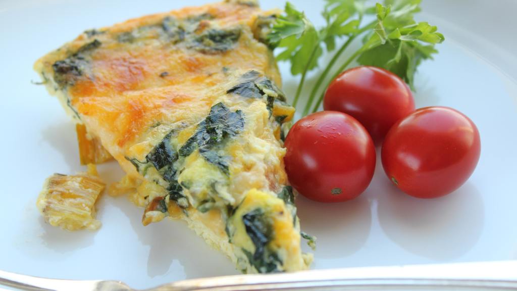 Crustless Swiss Chard Quiche Recipe - Food.com
