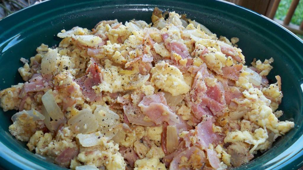 Ham and Eggs With Parmesan Recipe - Food.com