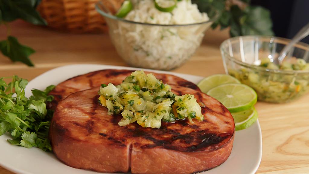 Grilled Ham Slice With Pineapple Salsa Recipe - Food.com