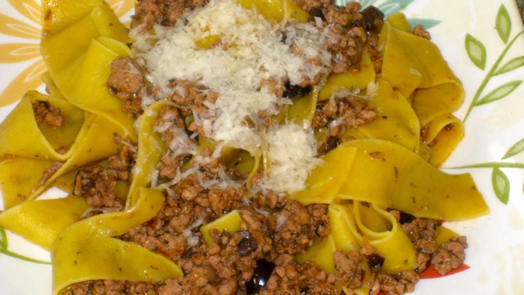 Veal and Olive Ragù With Pappardelle Recipe - Food.com