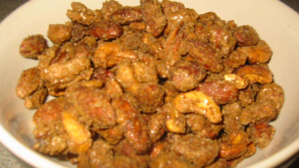 Caramel-Coated Spiced Nuts Recipe - Food.com
