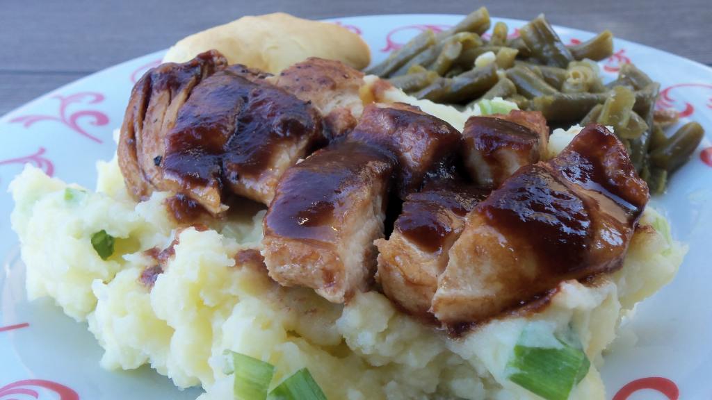 Balsamic Glazed Chicken With Spring Onion Mash Recipe - Food.com