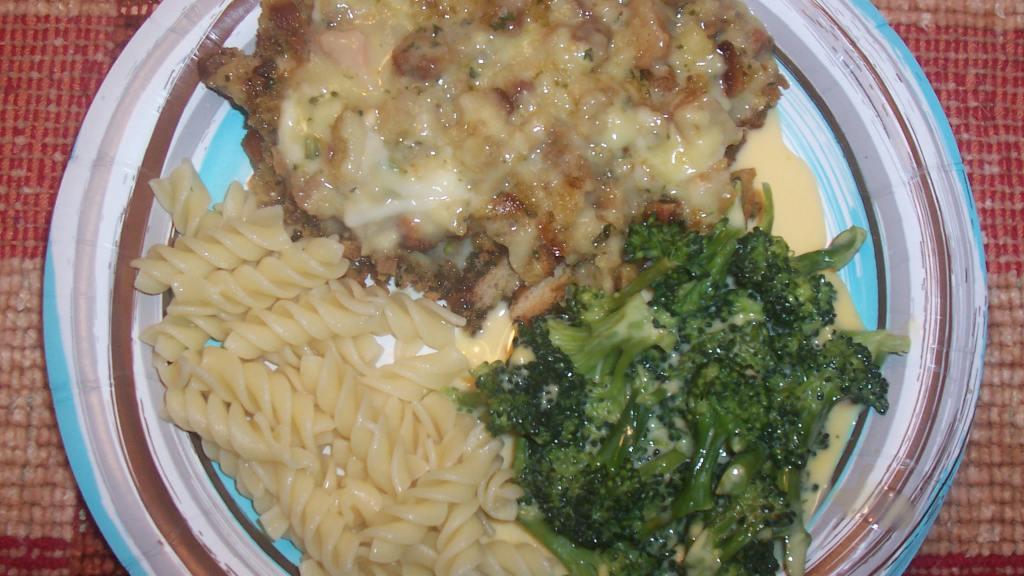 Baked Swiss Chicken over Tri-Colored Spiral Pasta Recipe - Food.com