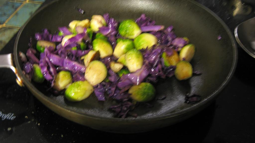 Sauteed Brussels Sprouts and Red Cabbage Recipe - Food.com