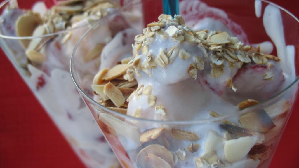 Peach and Raspberry Yogurt Fool Recipe - Food.com