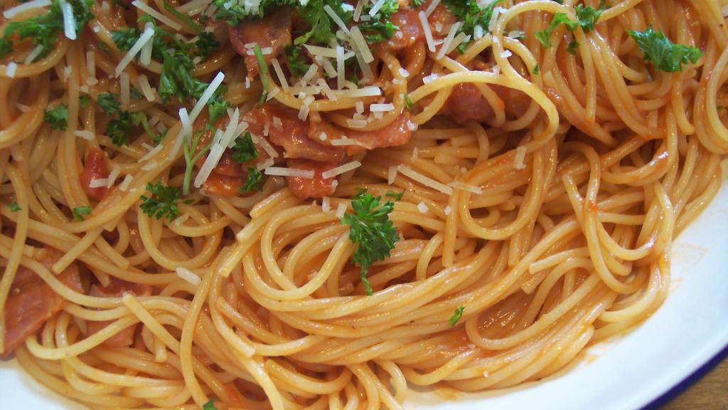 Bacon and Tomato Spaghetti Recipe - Food.com