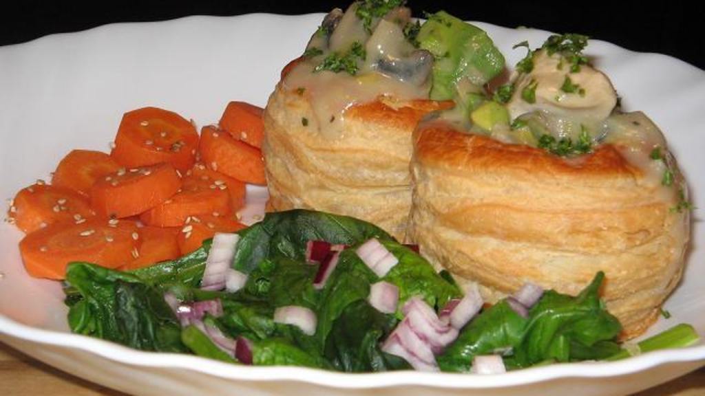 Chicken Avocado and Mushroom Stuffed Vol-Au-Vents Recipe - Food.com