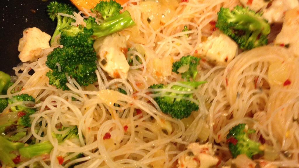 Crazy Chicken - Rice Noodle Stir-Fry Recipe - Food.com