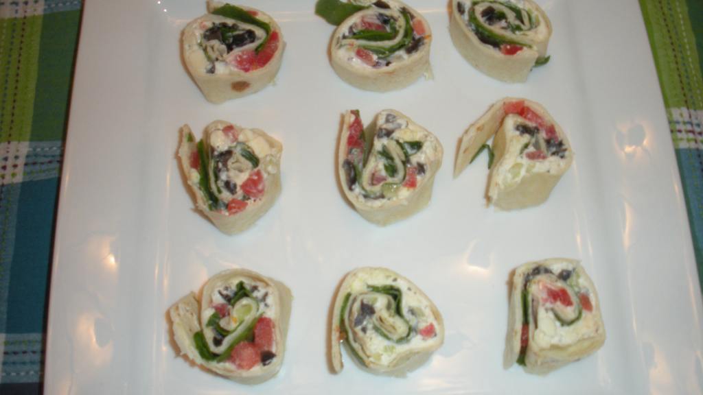 Greek Salad Pinwheel Party Appetizer Recipe - Food.com
