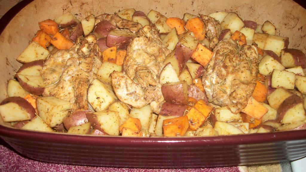 Rosemary Roasted Chicken With Potatoes Recipe - Food.com