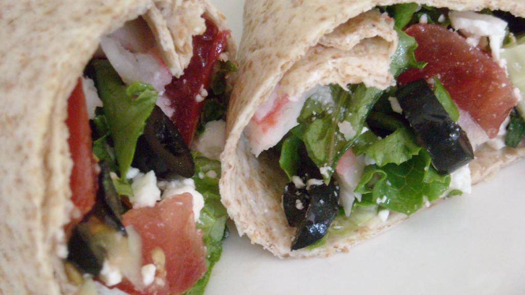 Greek Veggie Wrap (South Beach Diet Phase 2) Recipe - Food.com
