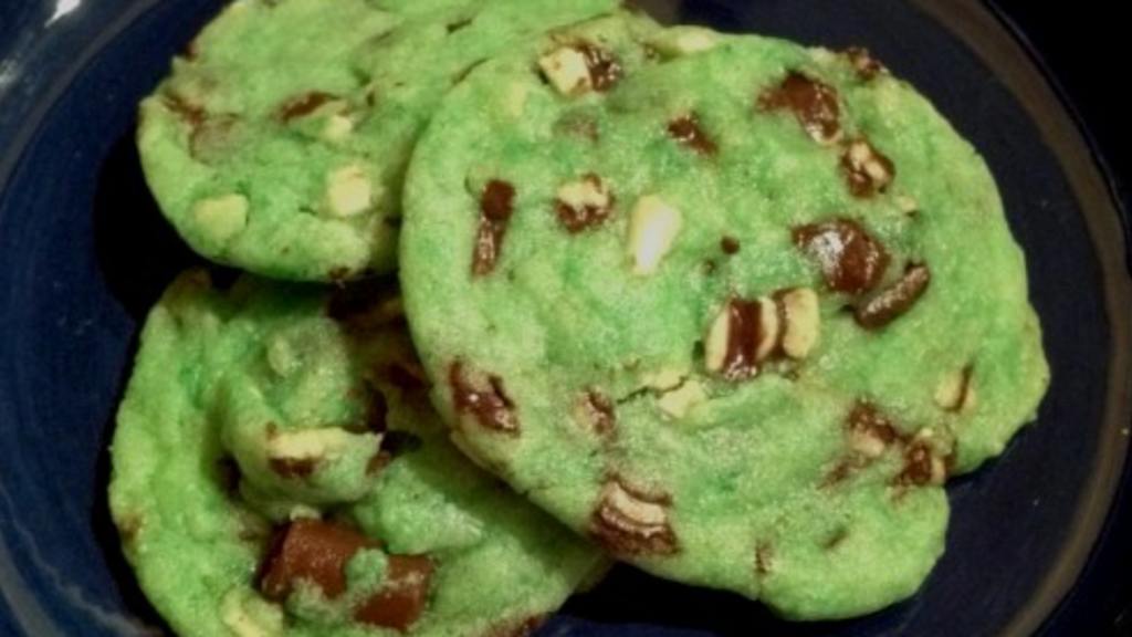 Green Mint Chocolate Chip Cookies Recipe - Food.com