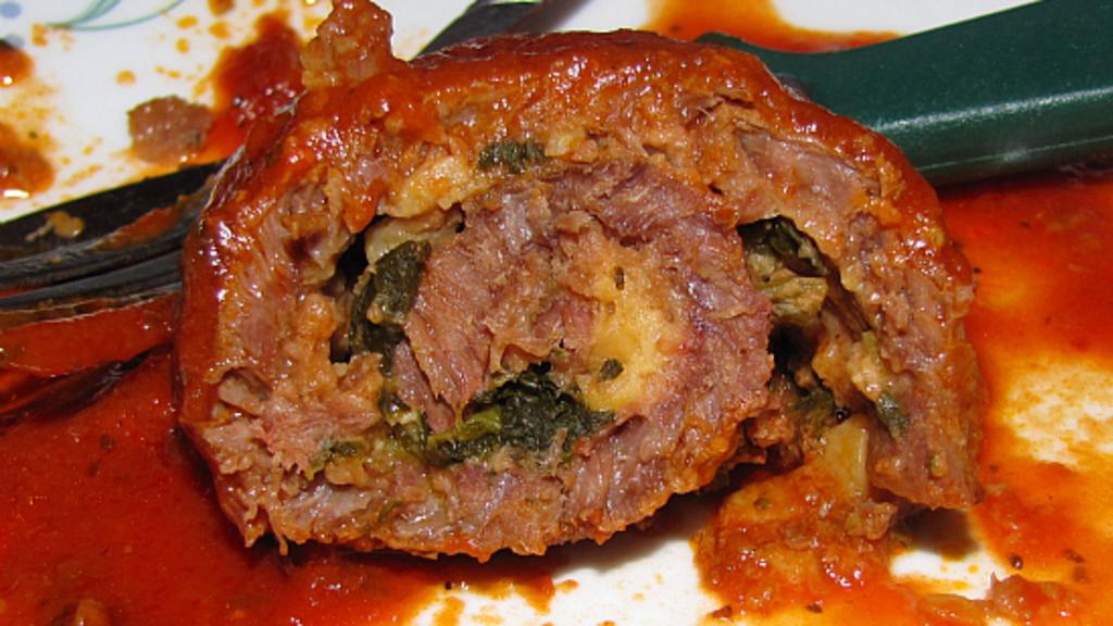 Jenner's Succulent Braciola, Italian Rolled Beef in Tomato Sauce Recipe ...