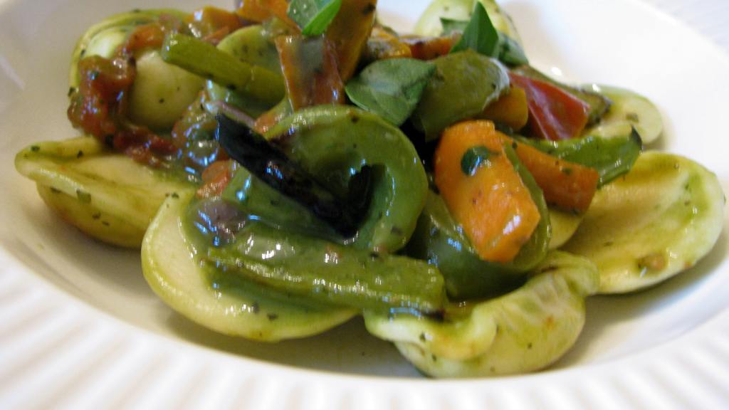 Ravioli With Pesto and Roasted Vegetables Recipe - Food.com