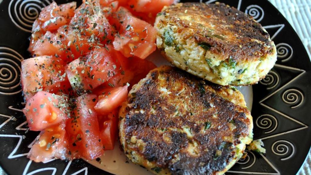 Fried Ricotta Patties With Tomato Salad Recipe - Food.com