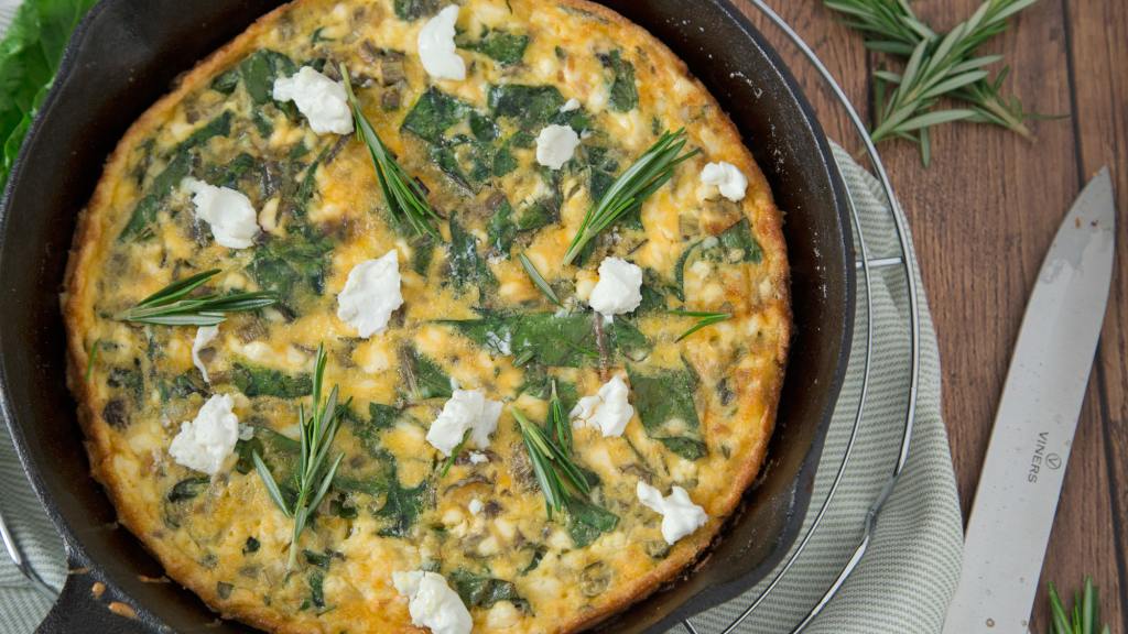 Swiss Chard & Goat Cheese Frittata Recipe - Food.com