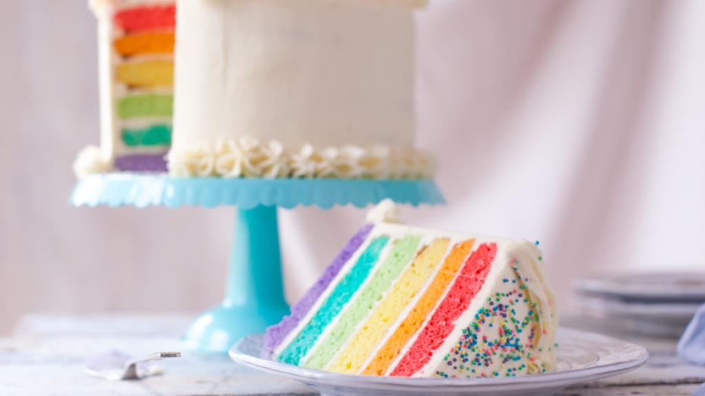 Rainbow Layer Cake Recipe - Food.com