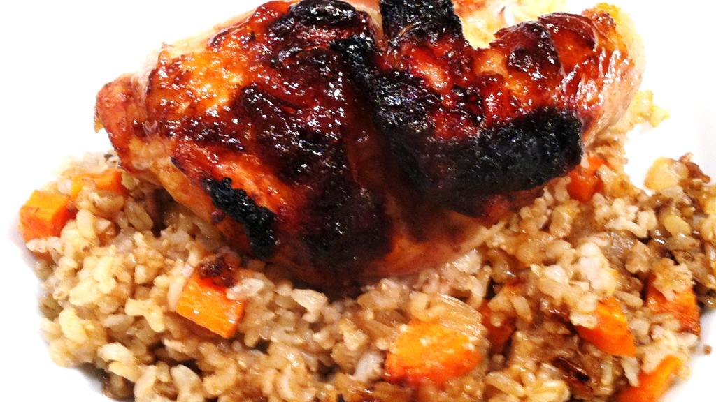 Crispy Chicken a L'Orange and Brown Rice Recipe - Food.com