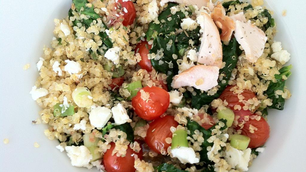 Quinoa With Spinach, Tomato and Chicken Recipe - Food.com