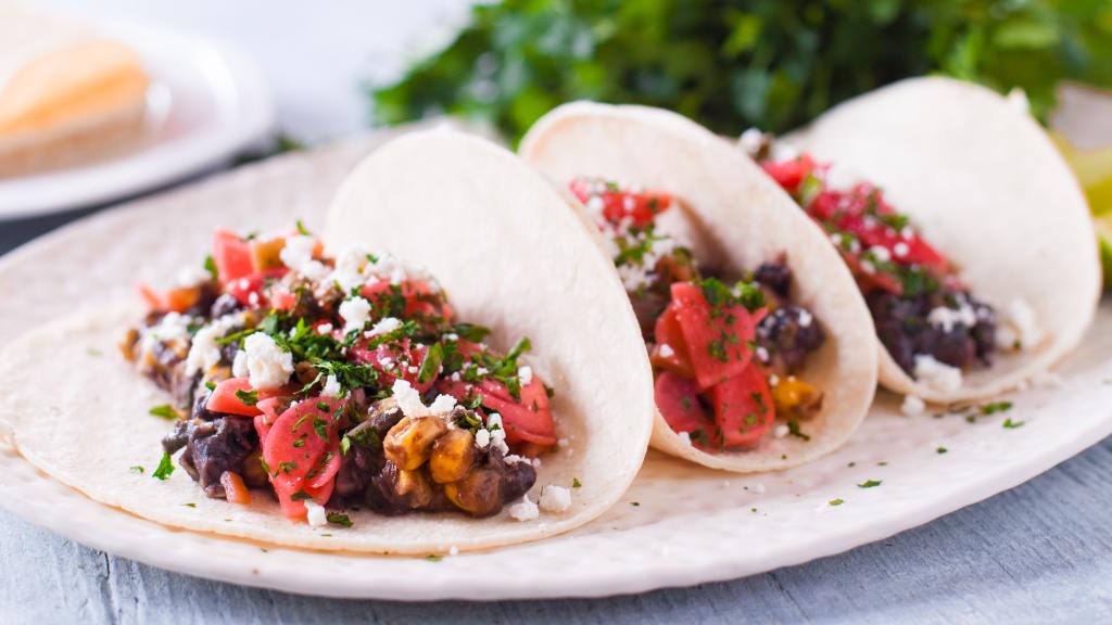 Black Bean & Corn Tacos With Radish Salsa & Feta Recipe - Food.com