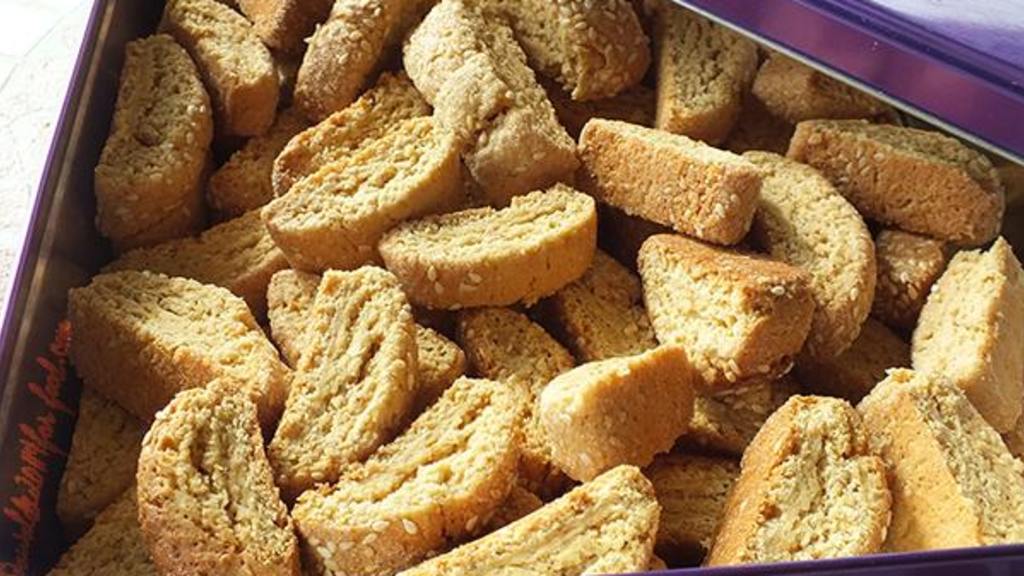 Paximathakia Portokaliou - Greek - Orange Sesame Biscotti Recipe - Food.com
