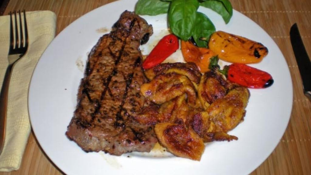 Churrasco Strip Steak With Chimichurri Sauce Recipe - Food.com