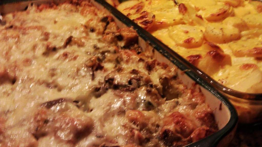 Mushroom And Leek Bread Pudding Recipe