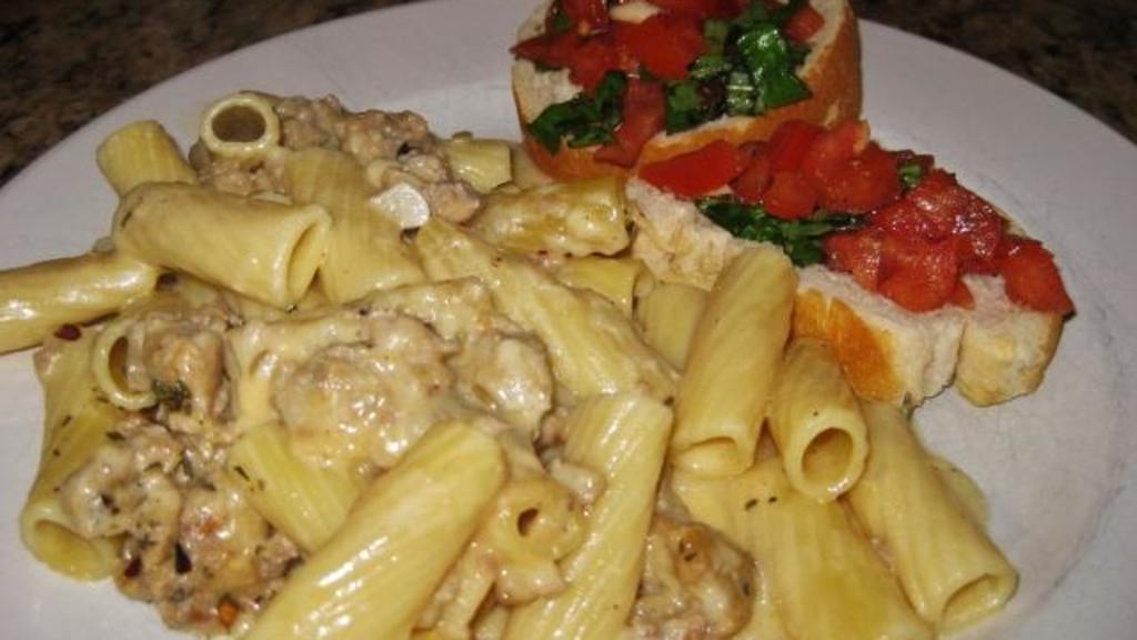 Three Cheese Pasta With Italian Sausage Recipe - Food.com