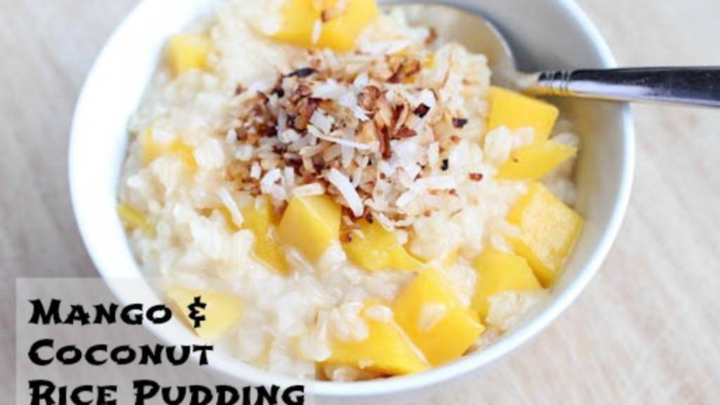Mango & Coconut Rice Pudding Recipe - Food.com