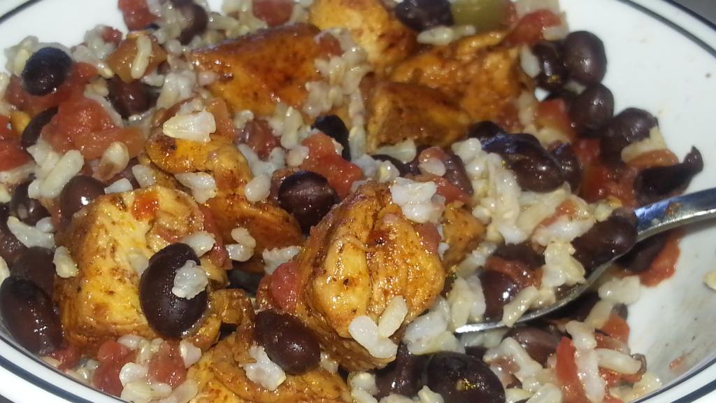 Chicken With Brown Rice & Black Beans Recipe - Food.com