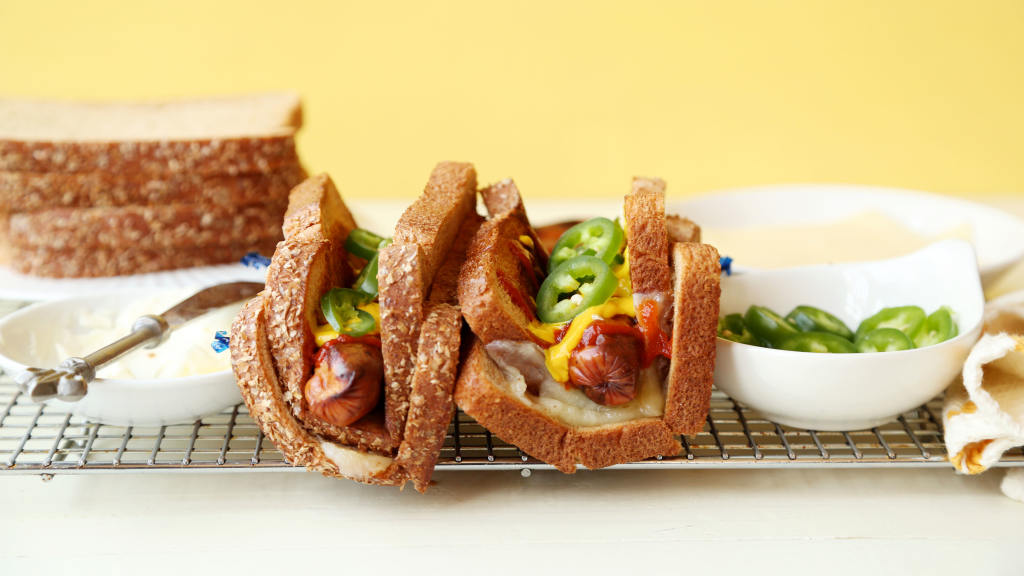 Grilled Cheese-Wrapped Turkey Dog Recipe - Food.com
