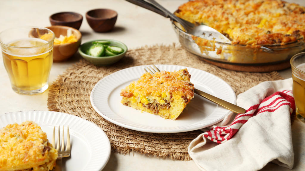 Cheesy Cornbread Pie Recipe - Food.com