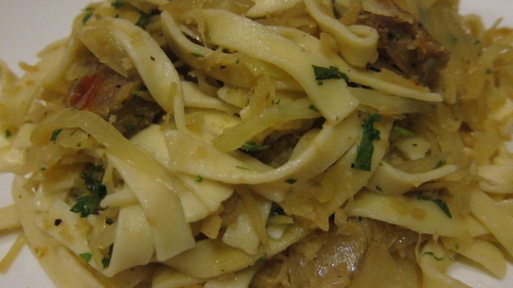 Hungarian Noodles With Vegetarian Sausage Recipe - Food.com
