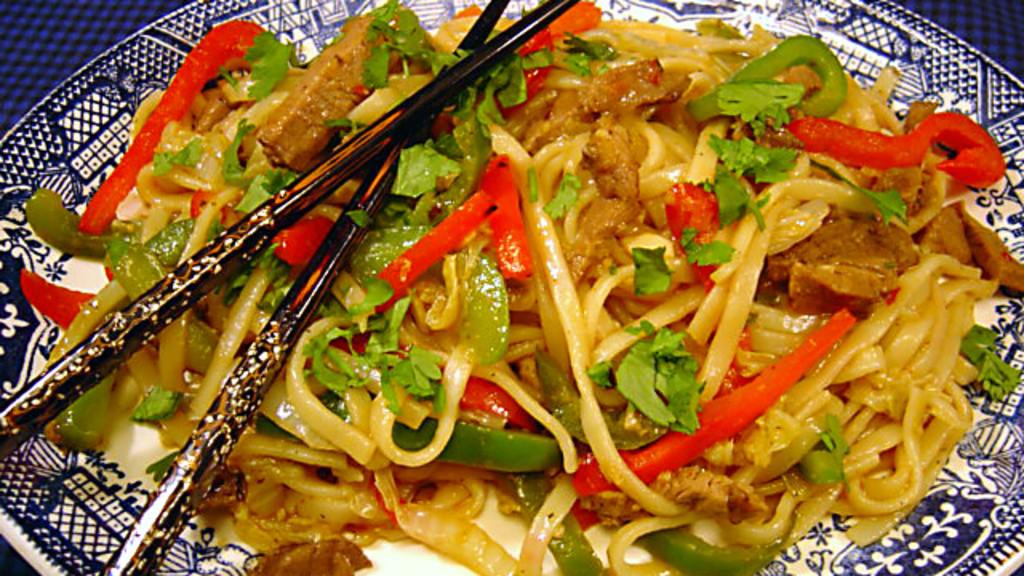 stir fried noodles with curried lamb Recipe - Food.com