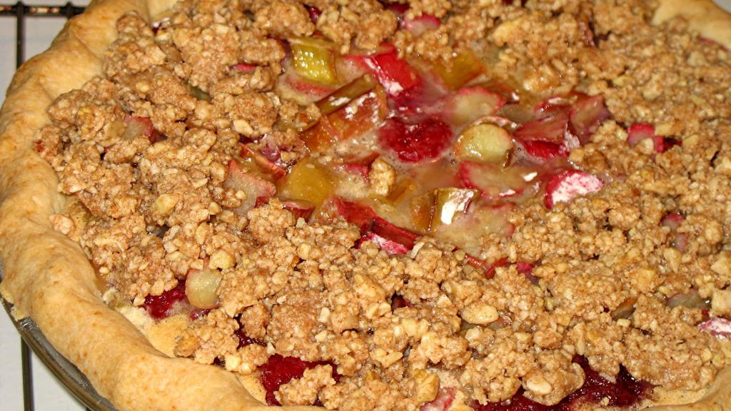 Rhubarb Raspberry Custard Pie Recipe - Food.com