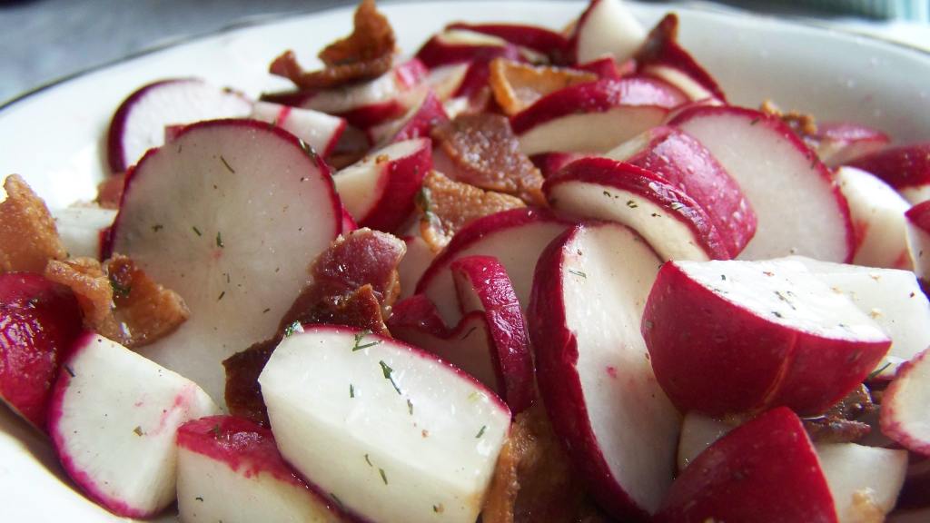 Radi-salat Mit Speck - German Radish Salad With Bacon Recipe - Food.com