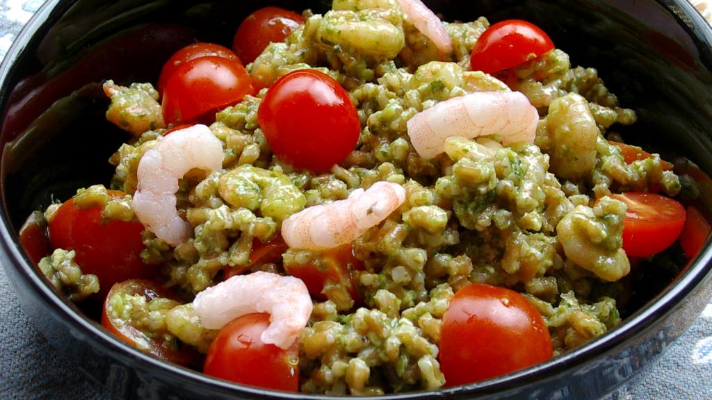 Pesto Farro With Cherry Tomatoes Recipe - Food.com