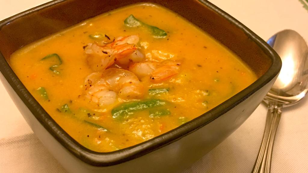 Butternut Bisque With Spinach and Shrimp Recipe - Food.com