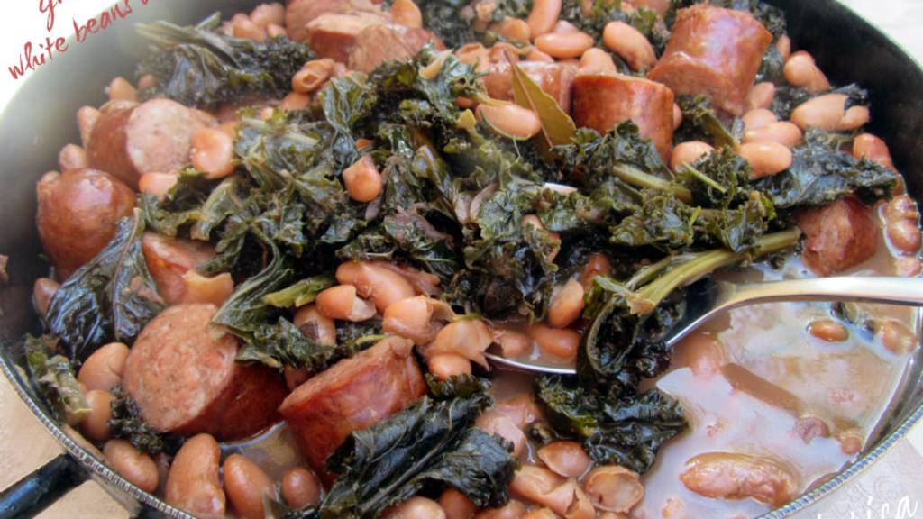 Collard Greens With White Beans and Sausage Recipe - Food.com