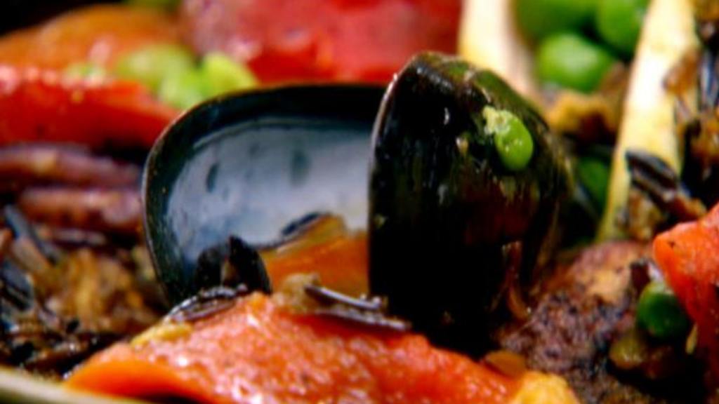 Paella With Wild Rice, Seafood and Cornish Hen Recipe - Food.com