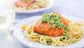 Seared Salmon With Linguine and Ramp Pesto Recipe - Food.com