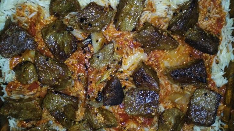 Egyptian Faatah (Rice & Meat With Crispy Bread on Bottom) Recipe - Food.com